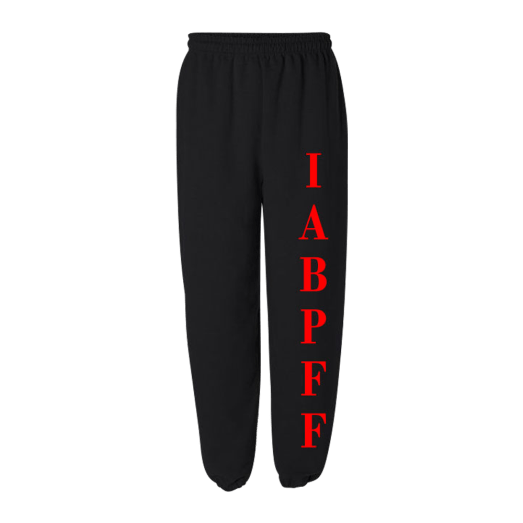 Black-Sweat-Pants-Red-IABPFF-Scrent-Printed – IABPFF Merchandise Mall