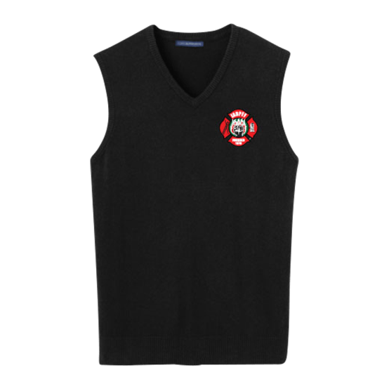 Black-Sweater-Vest-With-Embroidered-IABPFF-Logo – IABPFF Merchandise Mall